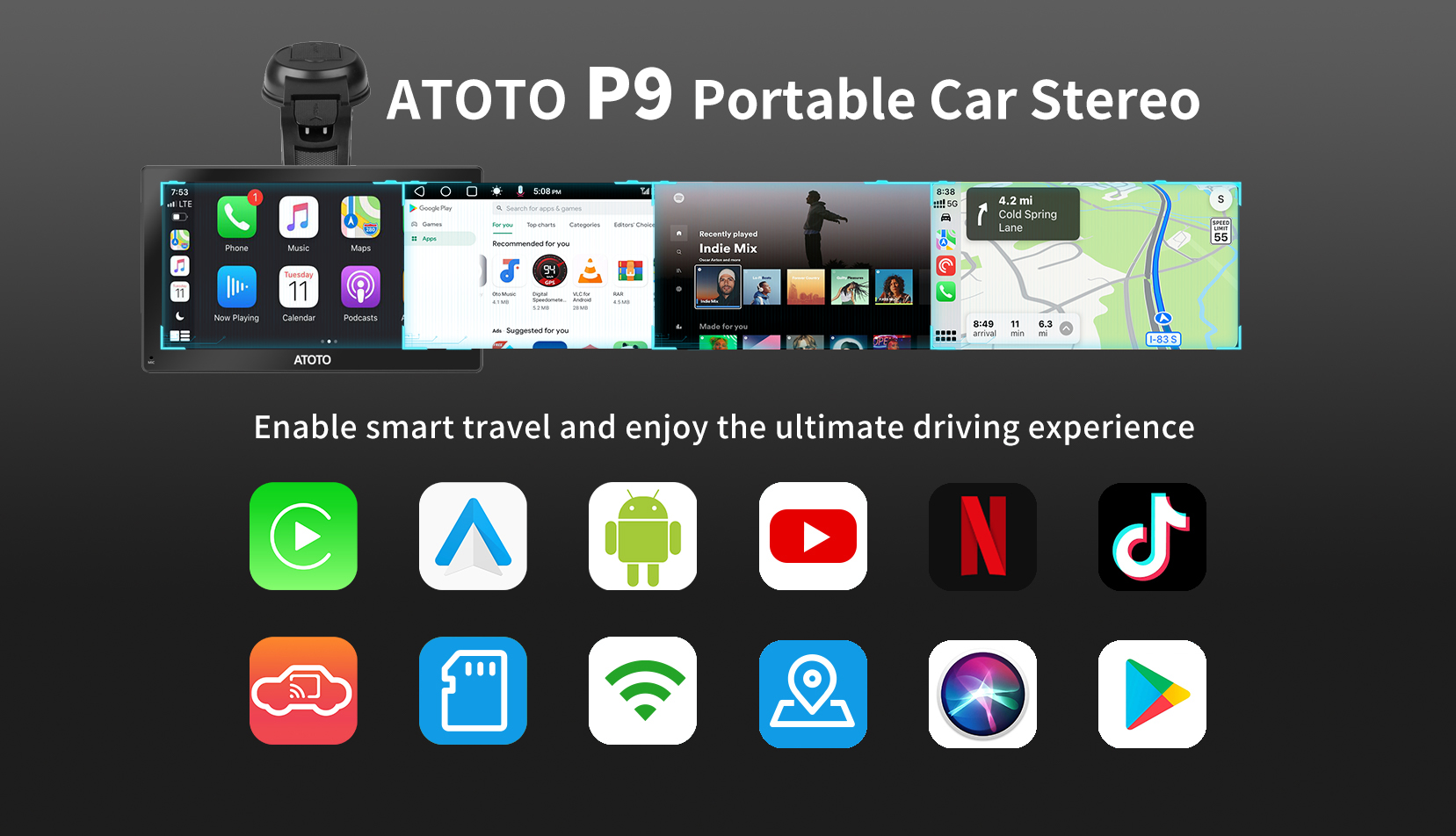 Revolutionizing Your Drive: The ATOTO P909PR 9Inch Portable Android Car ...